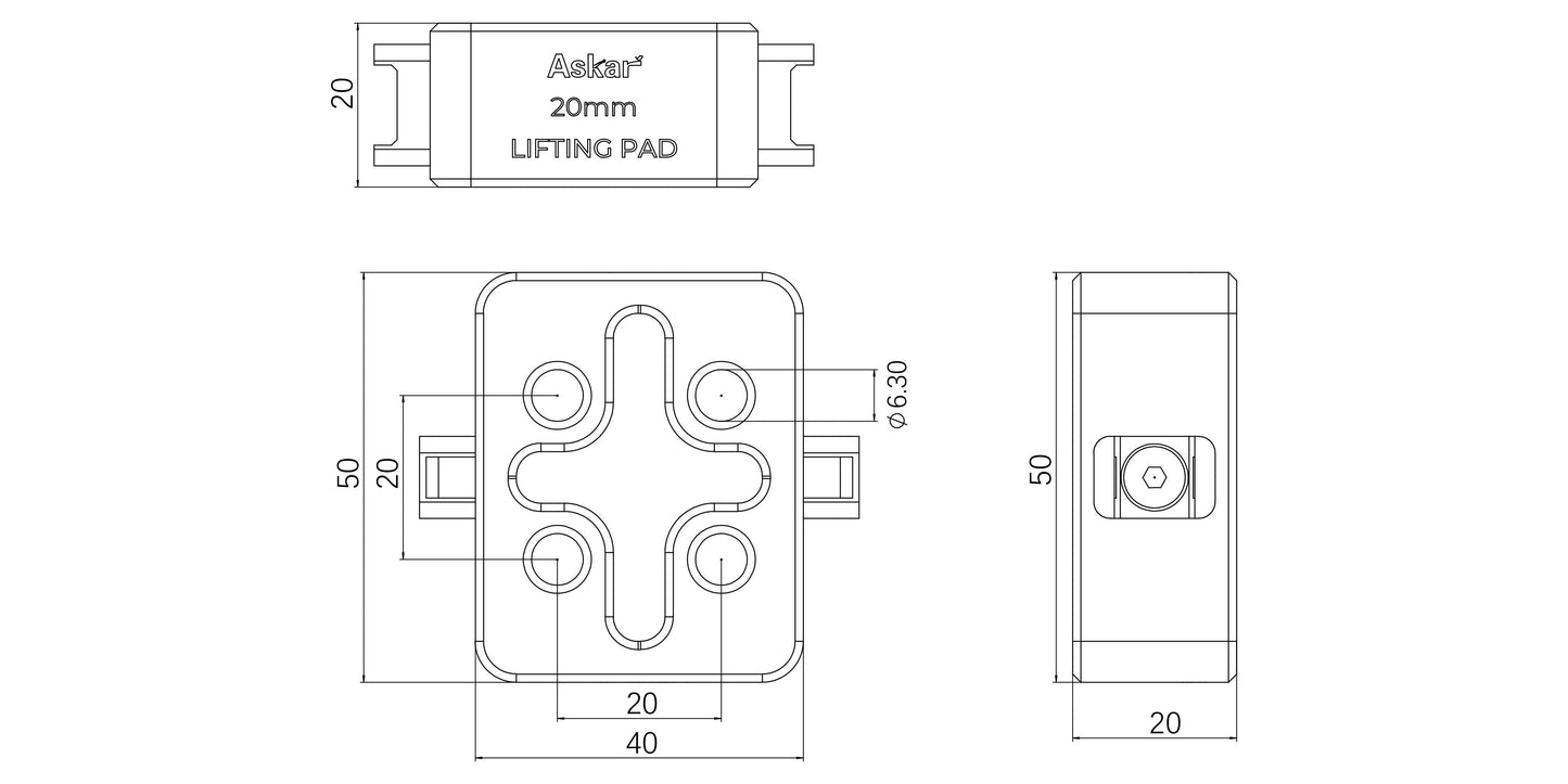 Askar Lifting Pads for SQA85 & SQA106 - SQA-LIFT – Khan Scope Centre